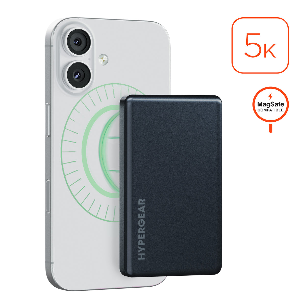 5,000mAh | Power Pack Mag Ultra-Slim Magnetic Wireless Fast Charge Pow ...