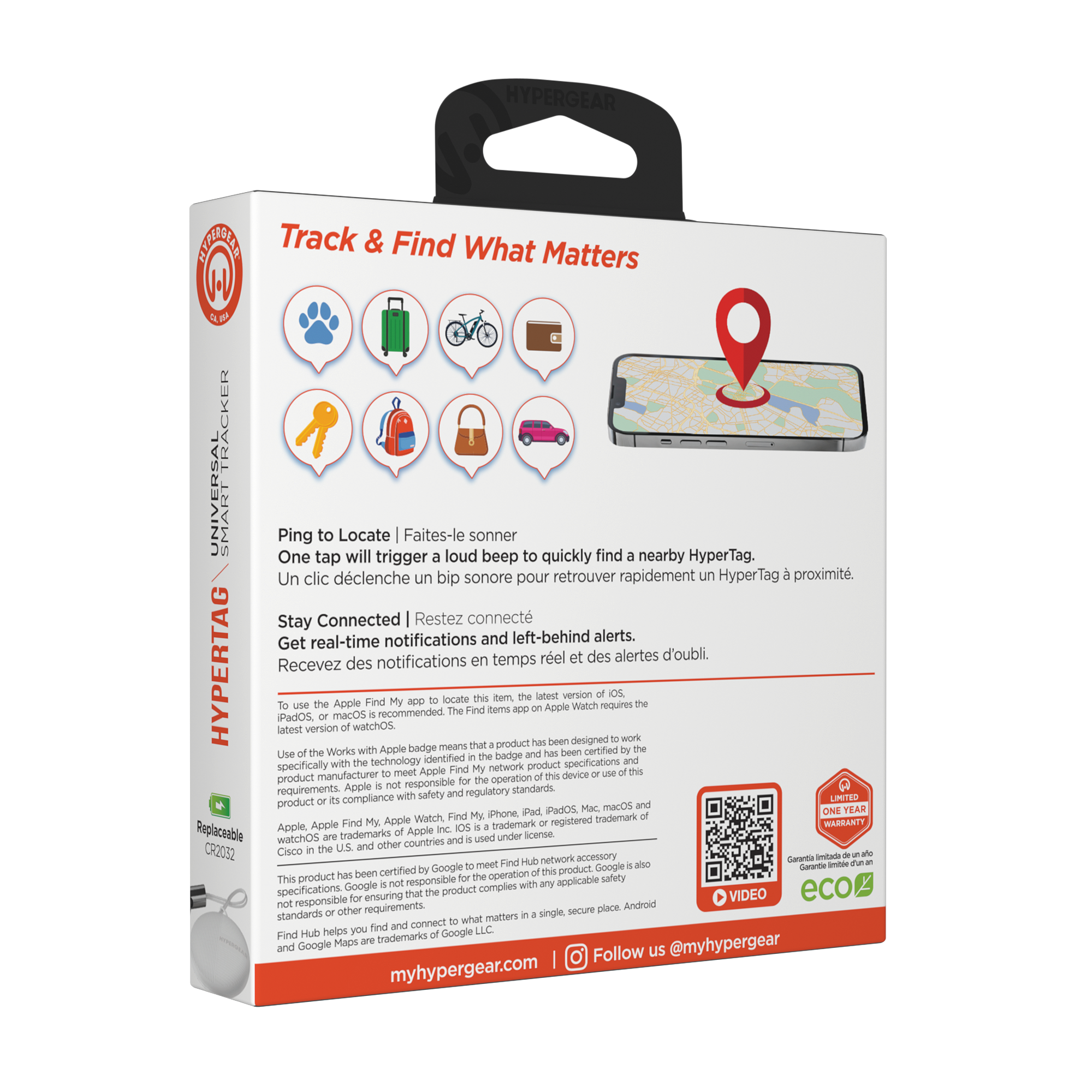 Hypertag Universal Smart Tracker – HYPERGEAR