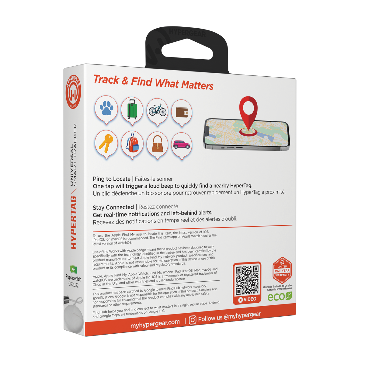 HyperTag Universal Smart Finder | White – HYPERGEAR