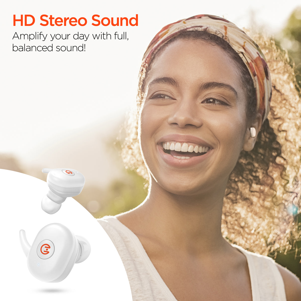 TWS True Wireless Earbuds WHITE- HyperGear – HYPERGEAR