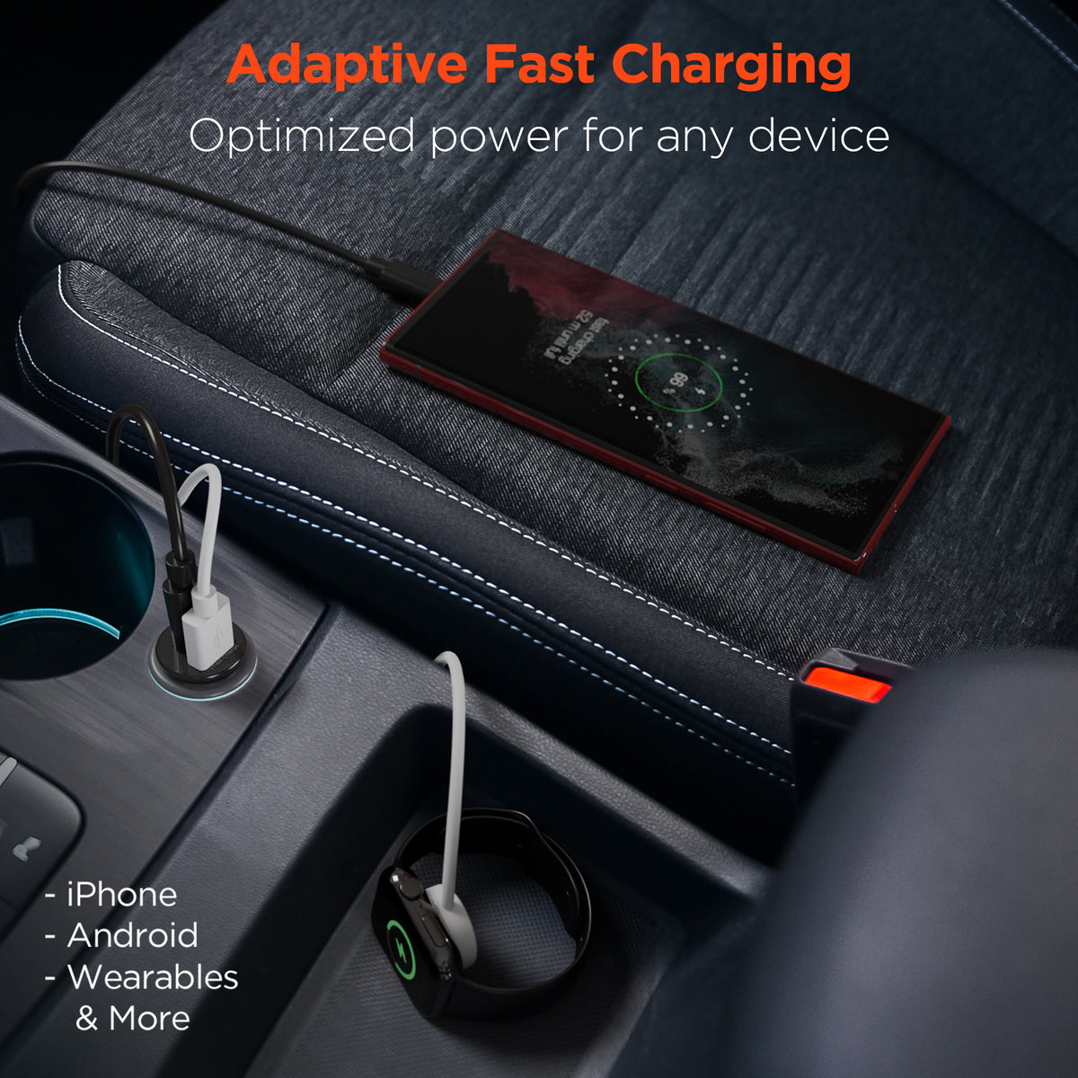 mini 20W USB-C PD + 18W USB Fast Car Charger | Black – HYPERGEAR